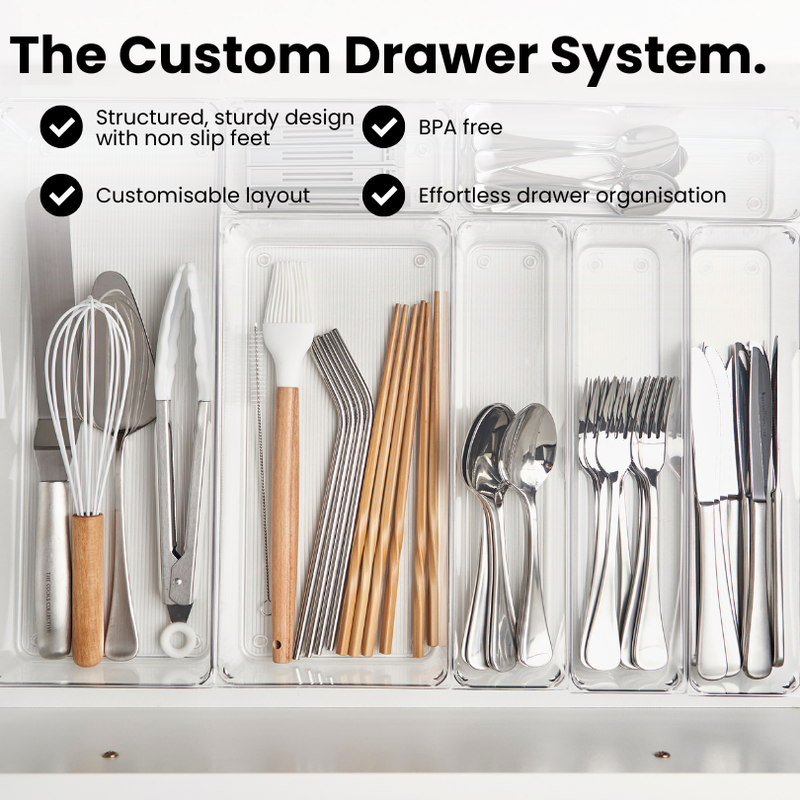 Clear Drawer Organiser Set | Blissful Little Home