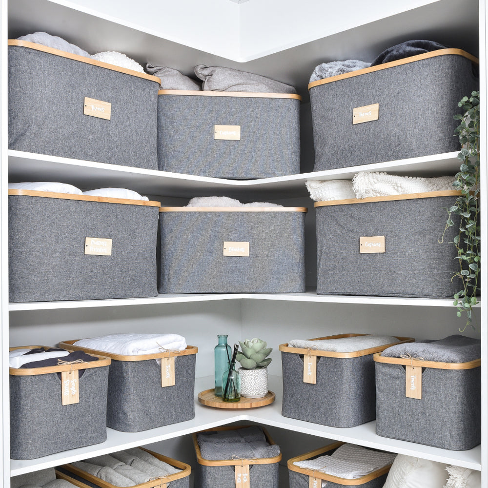 Linen Storage Basket | Large | Dark Grey