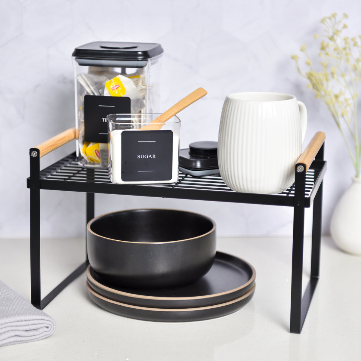 Metal Storage Rack | Black | Blissful Little Home
