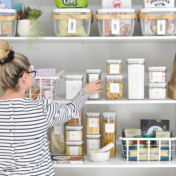 Complete Pantry Sticker Set | 156 Stickers | White