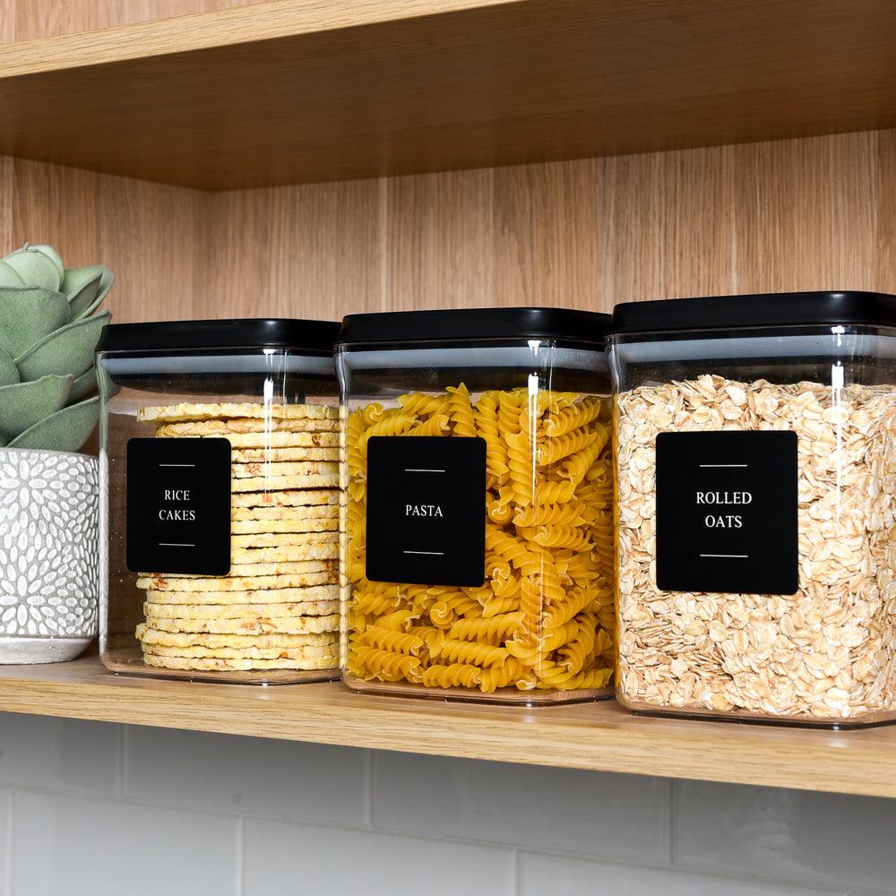 Pantry Sticker Set | Black | 156 Stickers | Blissful Little Home