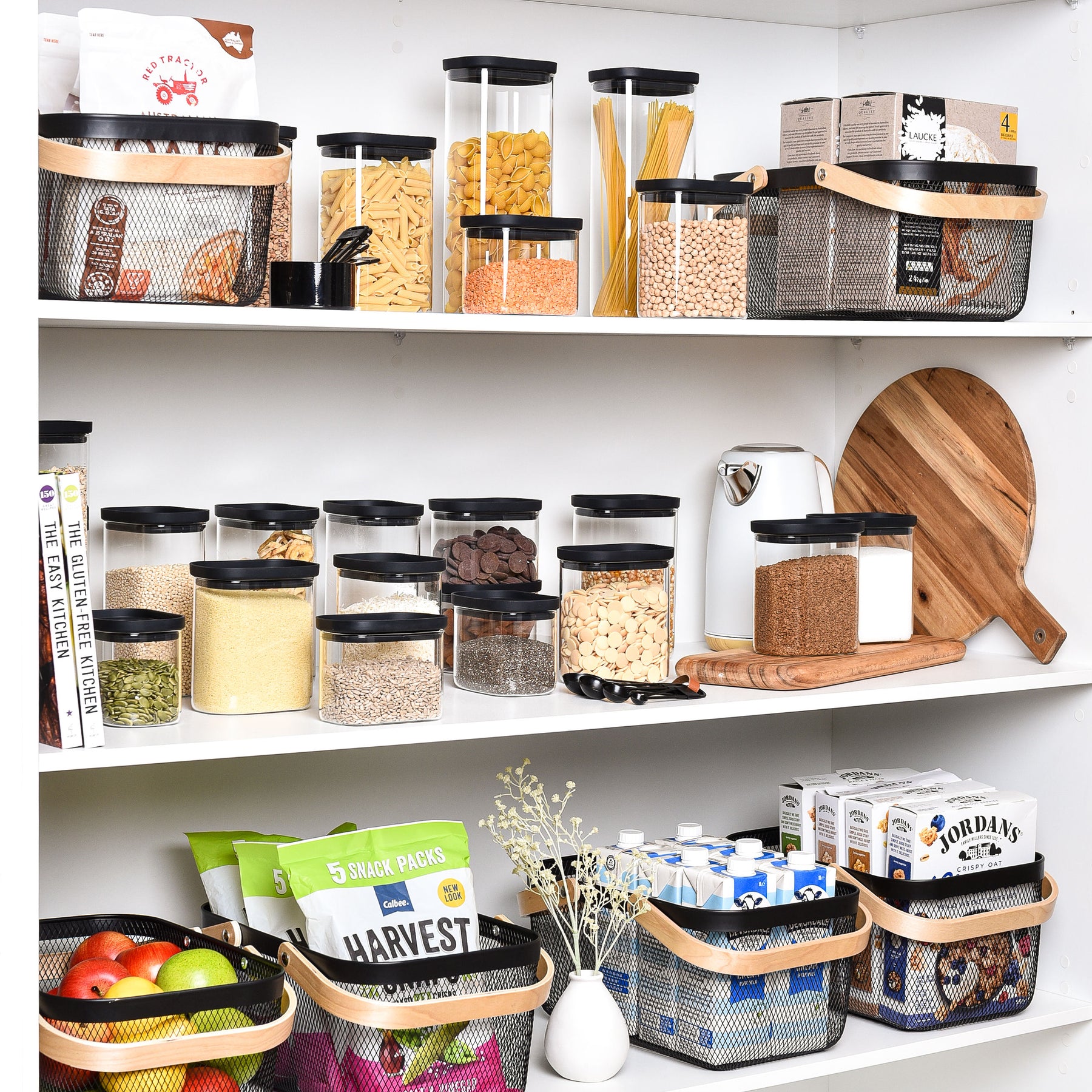 Glass Pantry Storage Jars | Blissful Little Home