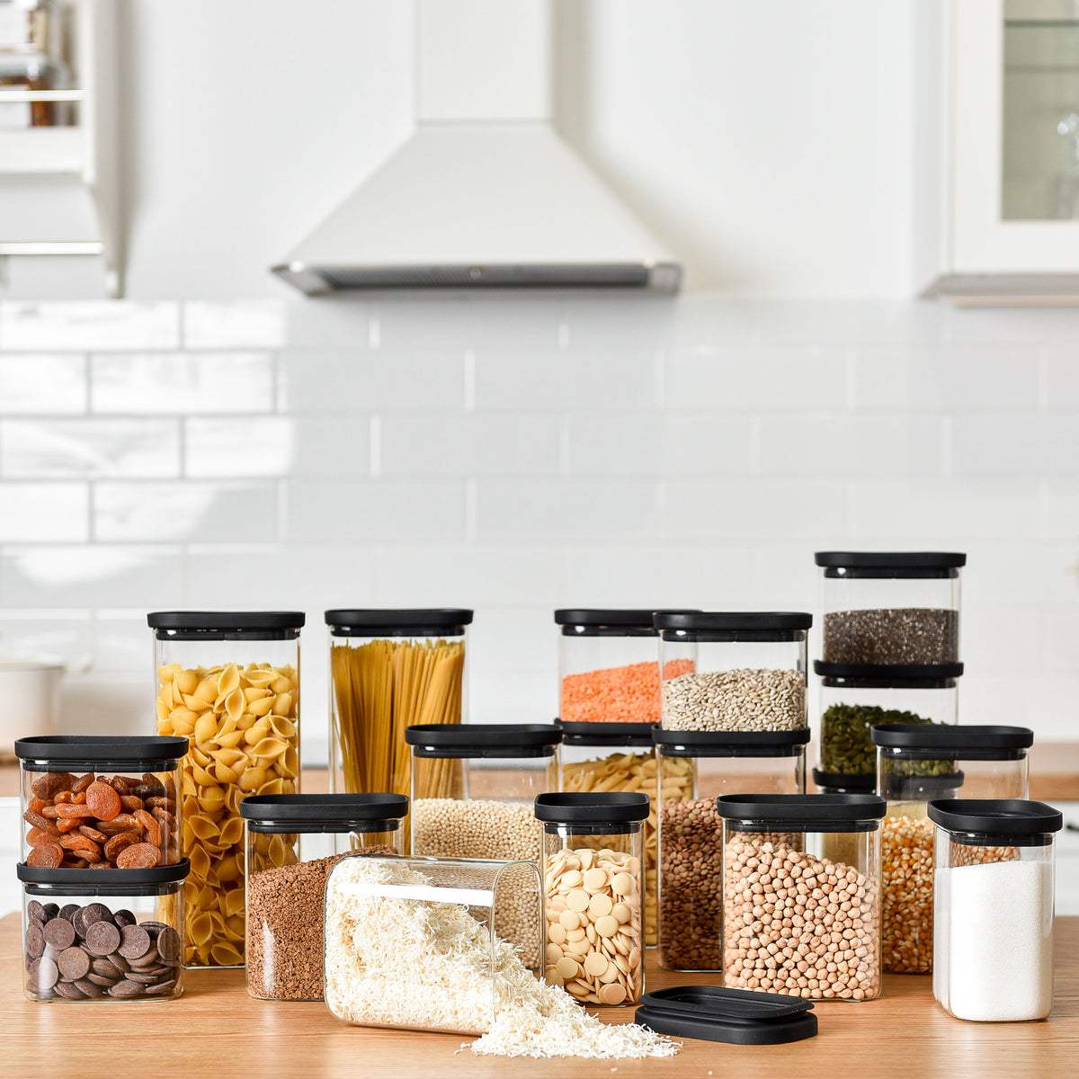 Glass Pantry Storage Jars | Blissful Little Home