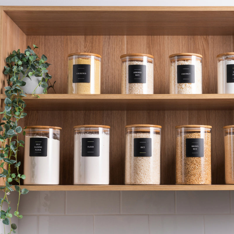 Pantry Sticker Set | Black | 156 Stickers | Blissful Little Home