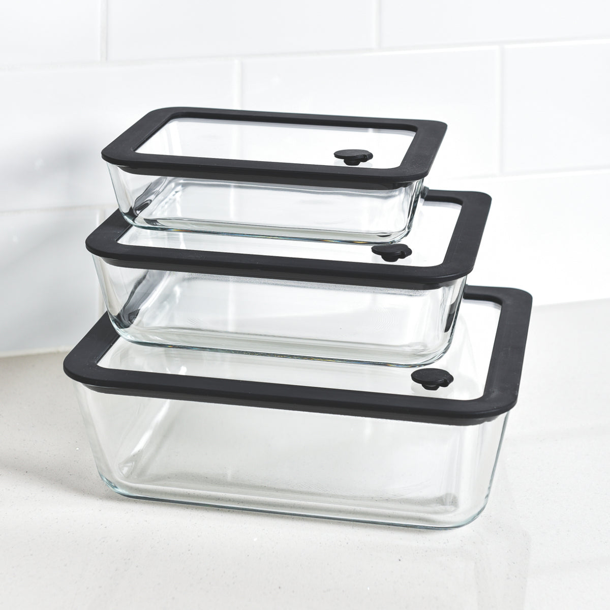 Food Storage Containers 3 Set | Glass | Blissful Little Home