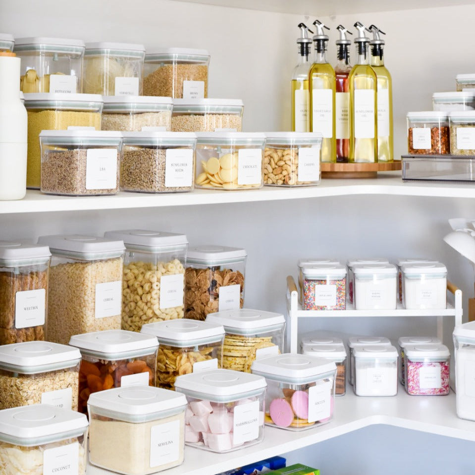 Push Top Pantry Container Set | 5 Pack | Blissful Little Home