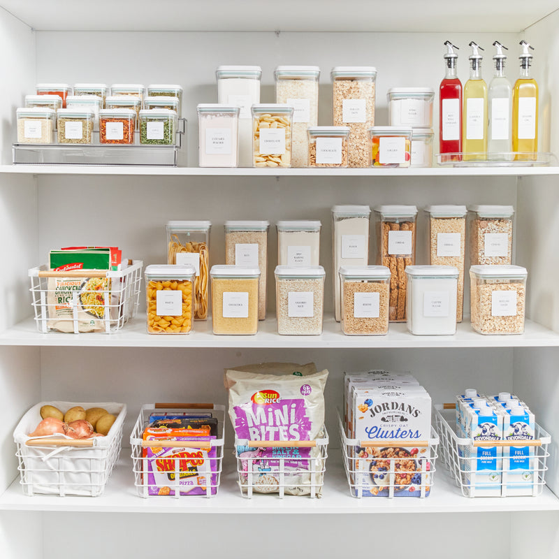 Complete Pantry Sticker Set | 156 Stickers | White