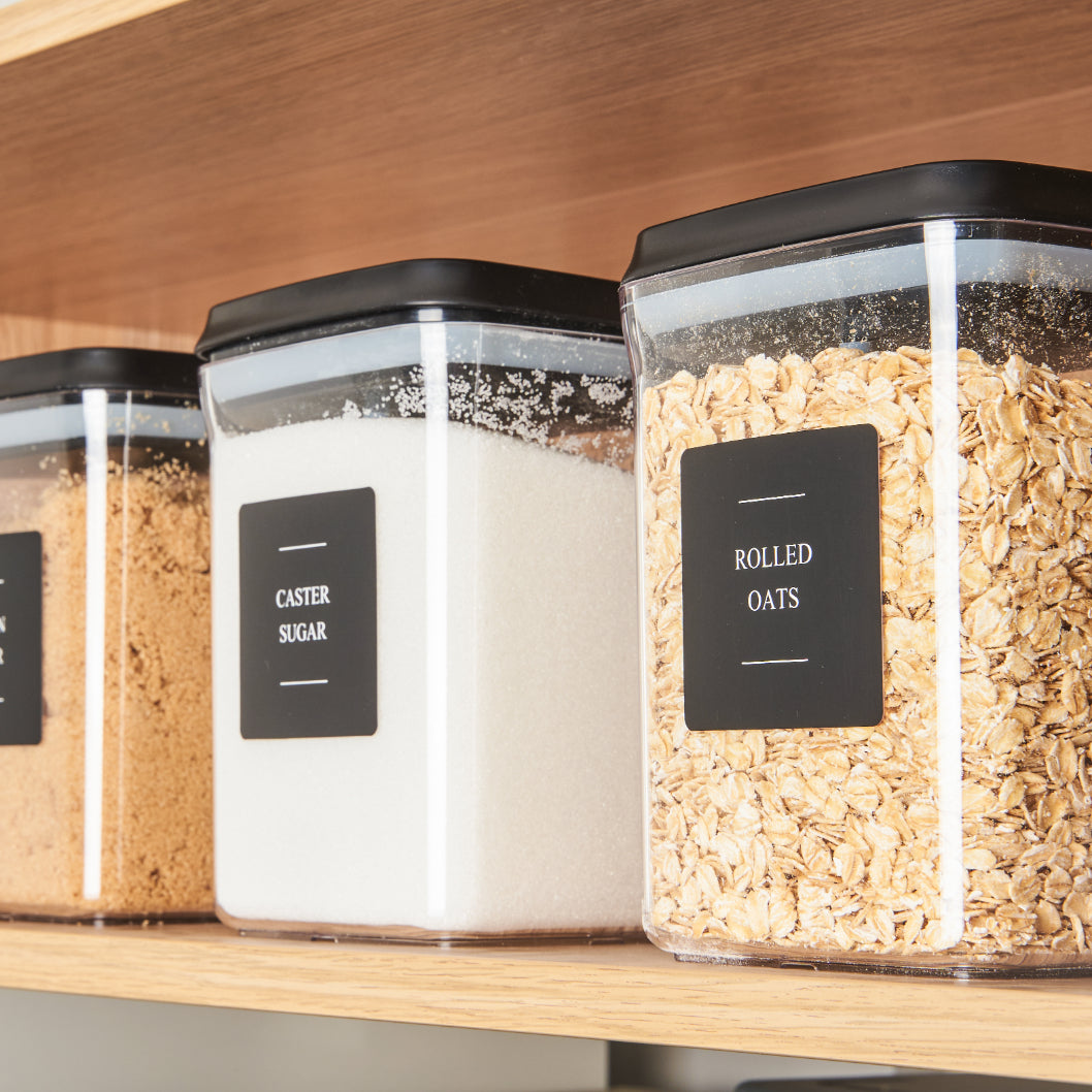 Pantry Sticker Set | Black | 156 Stickers | Blissful Little Home