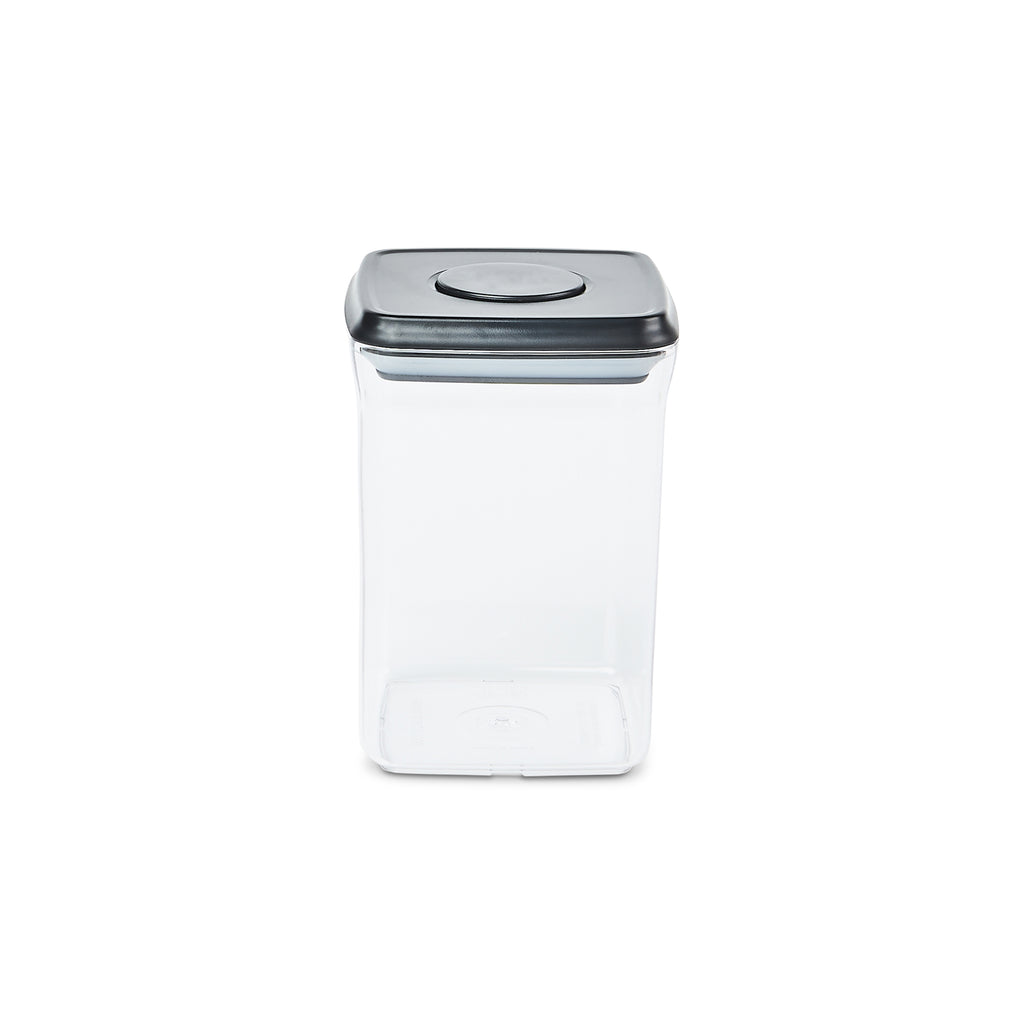 Push Top Airtight Pantry Container 900ml Canister | Black Lid