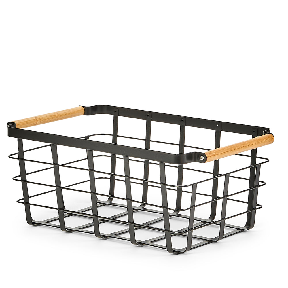 Metal Storage Basket Black | 6 Set | Blissful Little Home