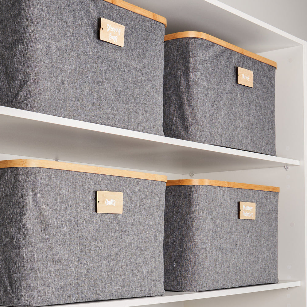 Linen Storage Basket | Large | Dark Grey