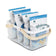 White Mesh Storage Basket & Wooden Handle - 6 Pack